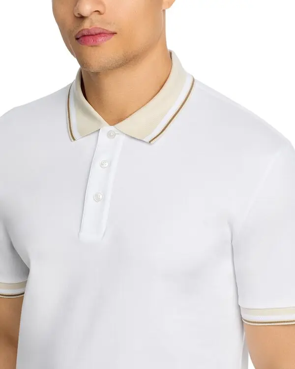 BOSS Parlay Cotton Polo Shirt - White