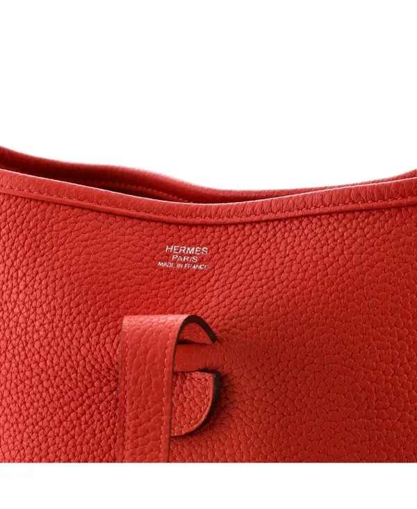 Hermès Pm Evelyne Gen Iii Clemence Bag - Red