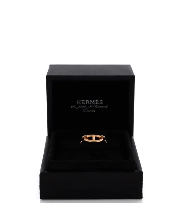 HERMES Small Ronde Ring 18k Rose Gold