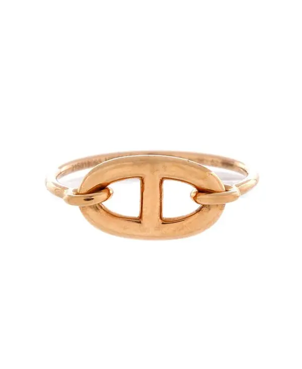 Hermès Small Ronde Ring In 18k Rose Gold - Pink