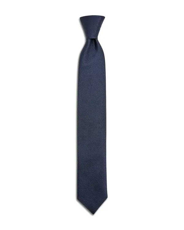BOSS Skinny Grid Tie - Dark Blue