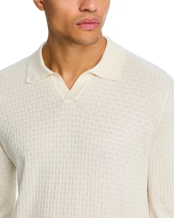 BOSS Silk Long Sleeve Sweater Polo