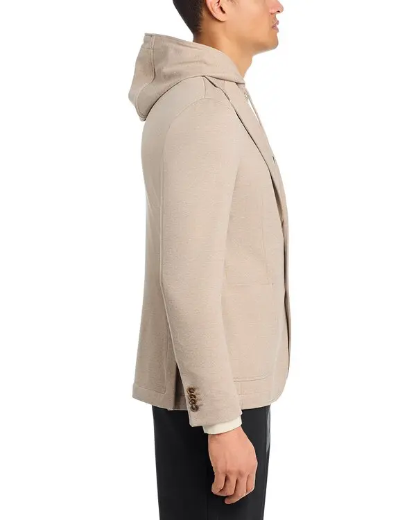 BOSS Hanry Slim Fit Sport Coat With Removable Hood - Oatmeal