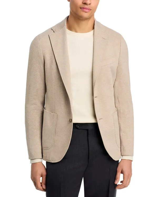 BOSS Hanry Slim Fit Sport Coat With Removable Hood - Oatmeal