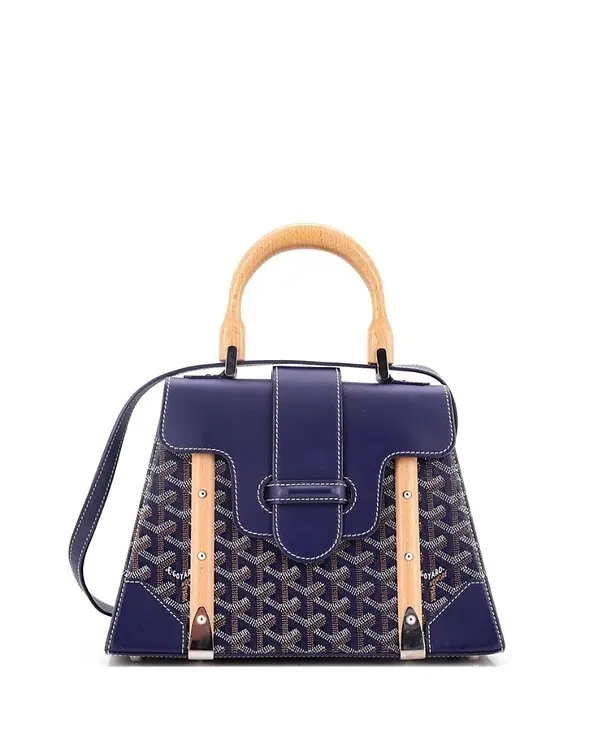 Goyard Pm Saigon Top Handle Bag - Blue