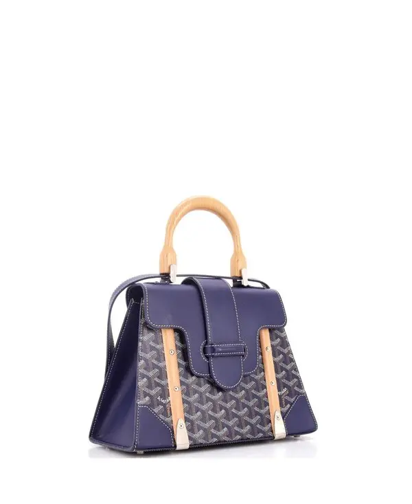 Goyard Pm Saigon Top Handle Bag - Blue