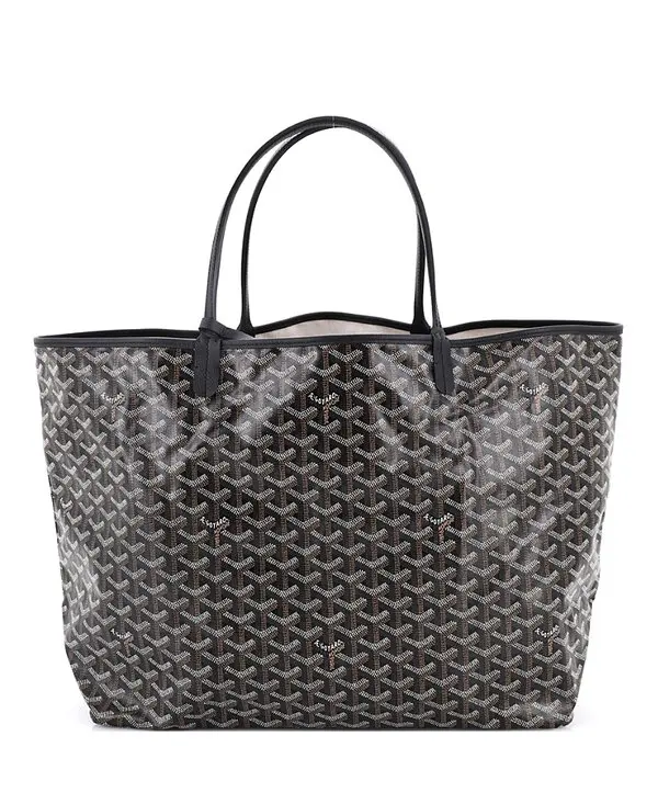 Goyard Gm Saint Louis Tote Coated Canvas - Black