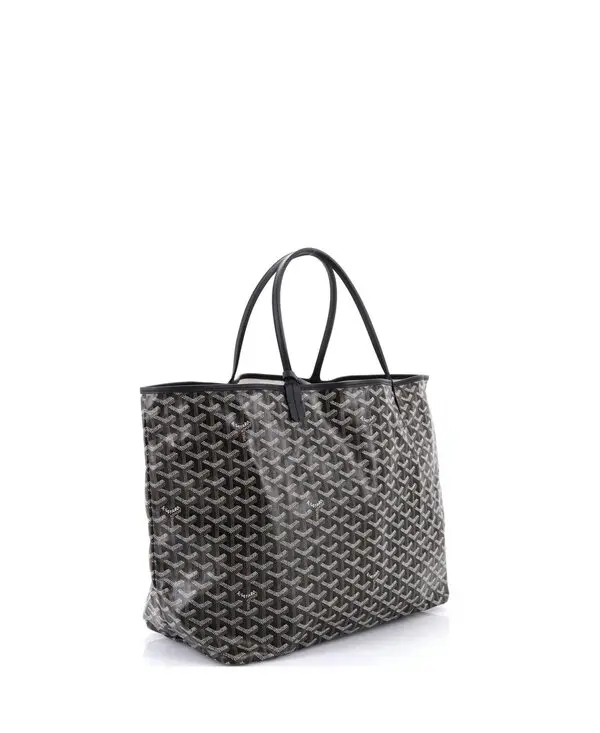 Goyard Gm Saint Louis Tote Coated Canvas - Black