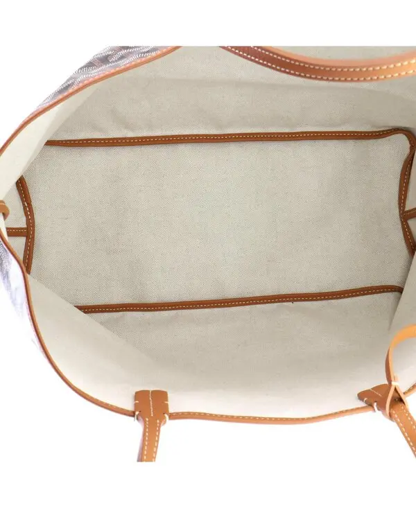 Goyard Pm Saint Louis Coated Canvas Tote - Brown