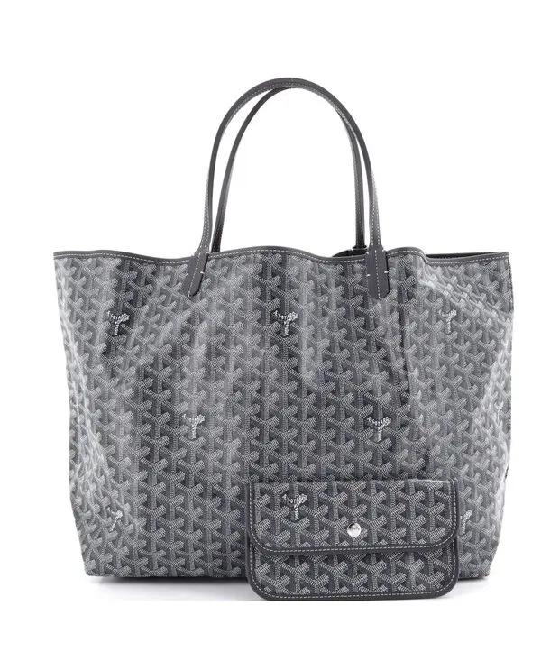 Goyard Gm Saint Louis Tote Coated Canvas - Gray