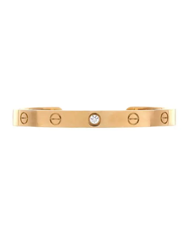 CARTIER Love 1 Diamond Cuff Bracelet - Gold