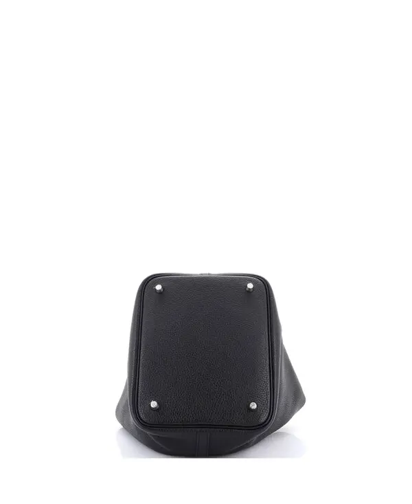 Hermès Mm Picotin Lock Bag Clemence - Black