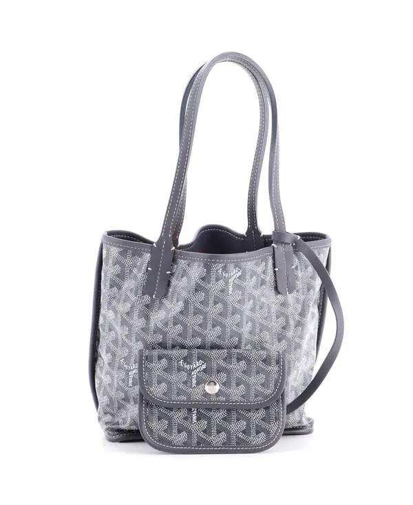 Goyard Anjou Reversible Tote Coated Canvas - Gray