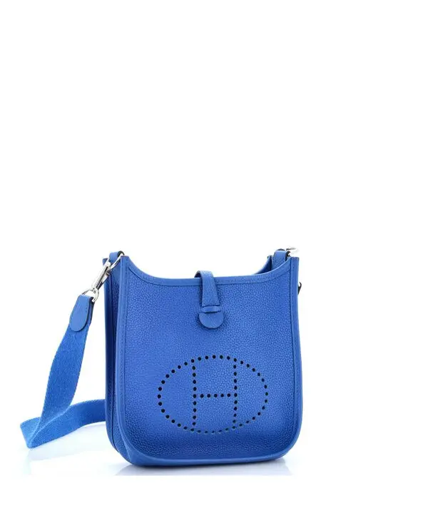 Hermès Tpm Evelyne Bag Gen Iii Maurice - Blue