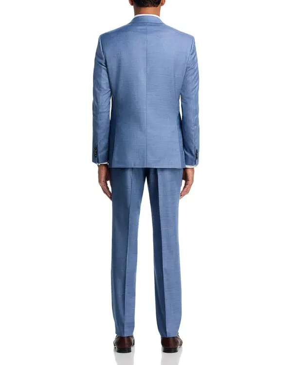 BOSS H-huge Sharkskin Slim Fit Suit - Open Blue