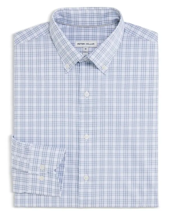 Peter Millar Rommel Performance Twill Sport Shirt - Cloudy Blue