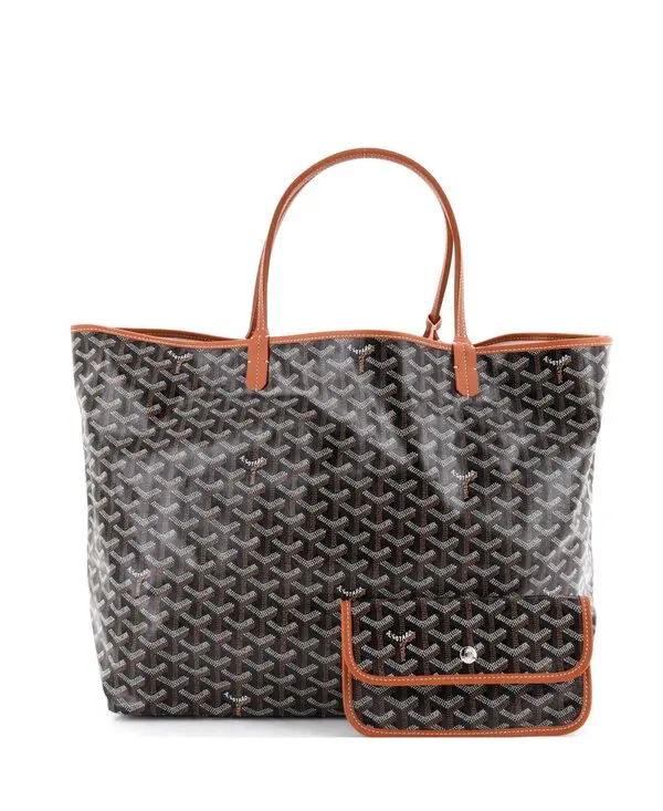 Goyard Gm Saint Louis Tote Coated Canvas - Brown