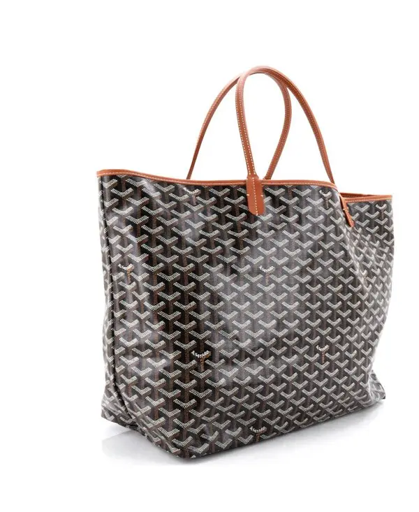 Goyard Gm Saint Louis Tote Coated Canvas - Brown