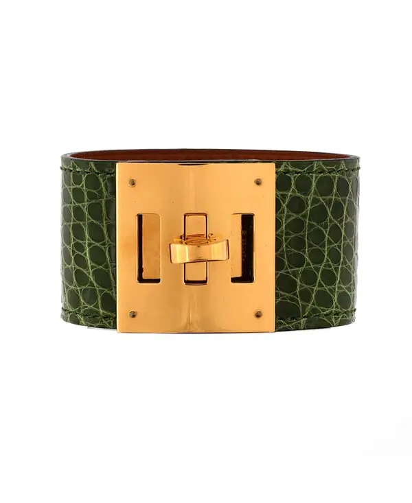 HERMES Kelly Dog Bracelet Alligator - Alligator/exotic