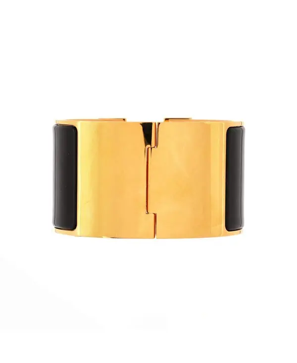 HERMES Extra Wide Clic H Bracelet Enamel