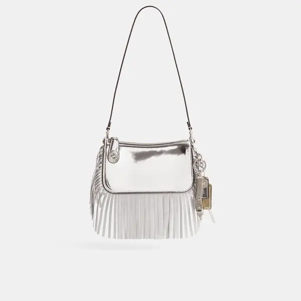 COACH Upcrafted Penn Shoulder Bag In Silver Metallic - Silver/silver