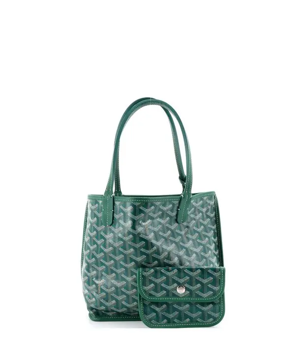 Goyard Anjou Reversible Tote Coated Canvas - Green
