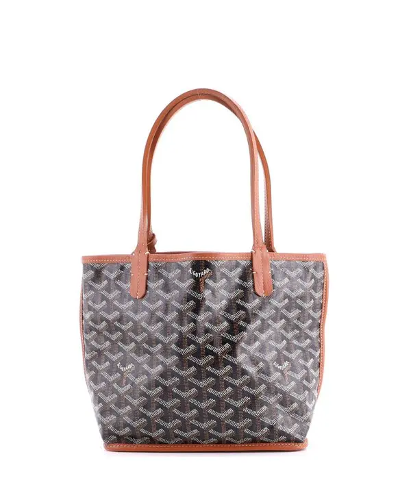 Goyard Anjou Reversible Tote Coated Canvas - Brown