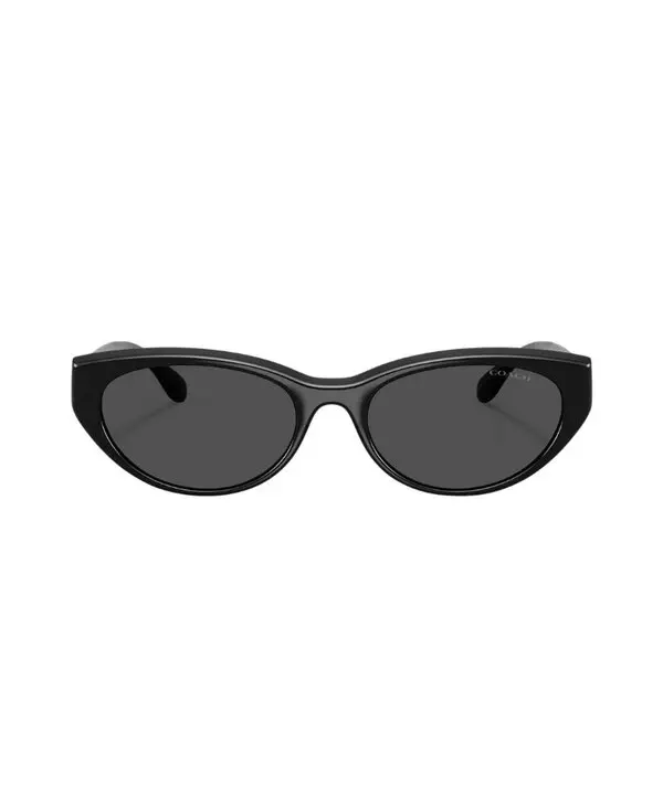 COACH C Hardware Oval Cat Eye Sunglasses - Black