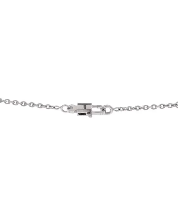 Hermès Amulettes Cadenas Pendant Necklace 18k Gold With Diamonds, 15.75 - White