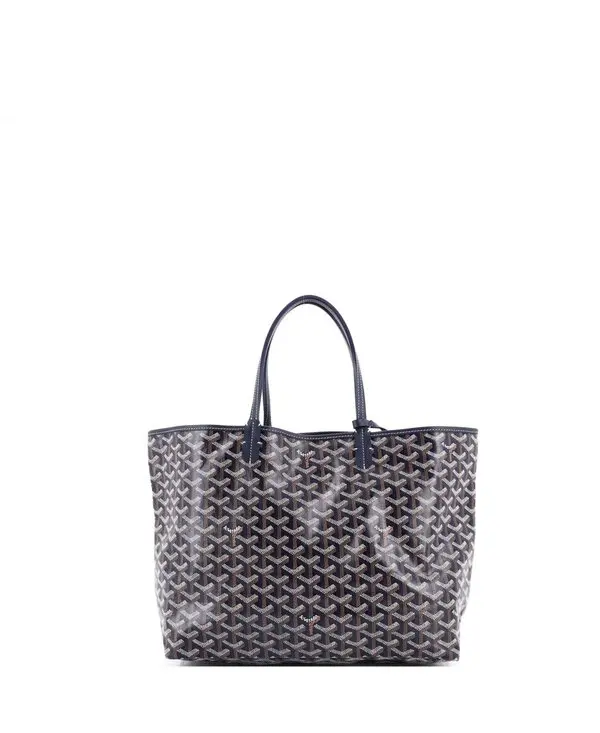 Goyard Saint Louis Pm Tote Printed Coated Canvas - Blue