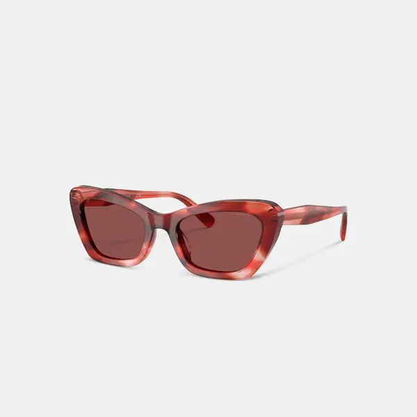 COACH Wire Cat Eye Sunglasses - Cherry