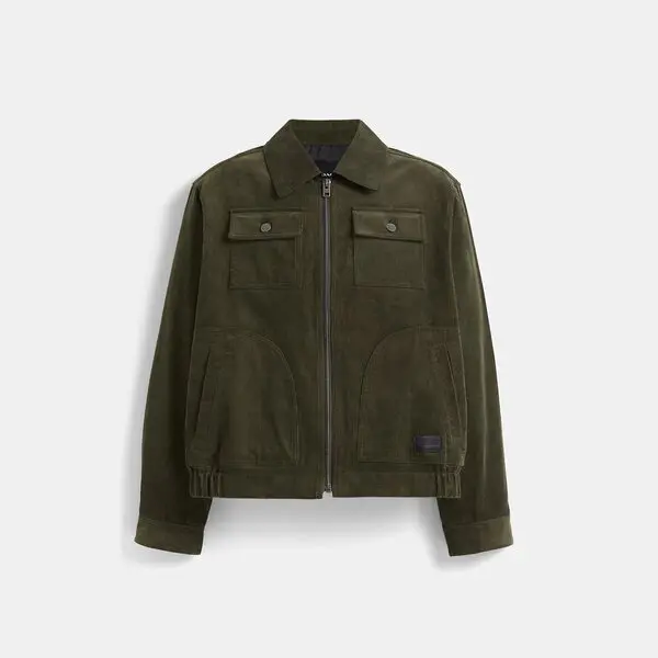 COACH Restored Corduroy Jacket - Olive