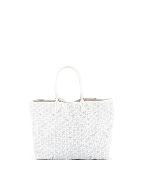 Goyard Saint Louis Pm Tote Coated Canvas - White