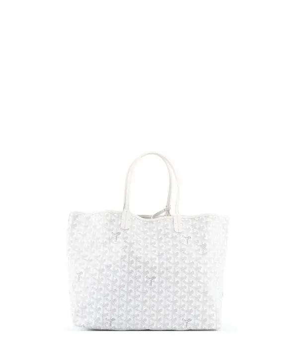 Goyard Saint Louis Pm Tote Coated Canvas - White