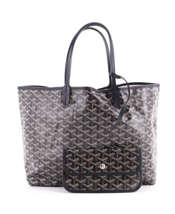 Goyard Pm Saint Louis Tote Coated Canvas - Black