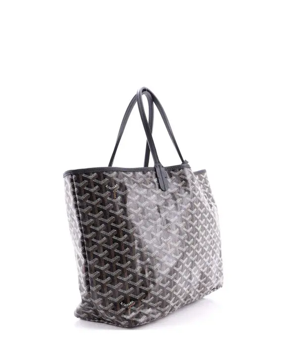Goyard Pm Saint Louis Tote Coated Canvas - Black