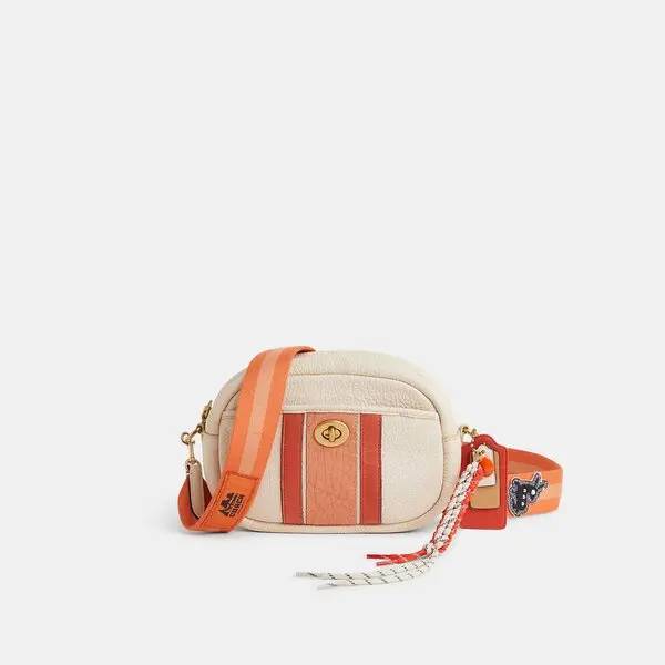 COACH Upcrafted Camera Bag - Brass/chalk