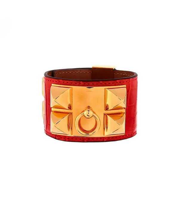 HERMES Collier De Chien Bracelet Alligator - Alligator/exotic