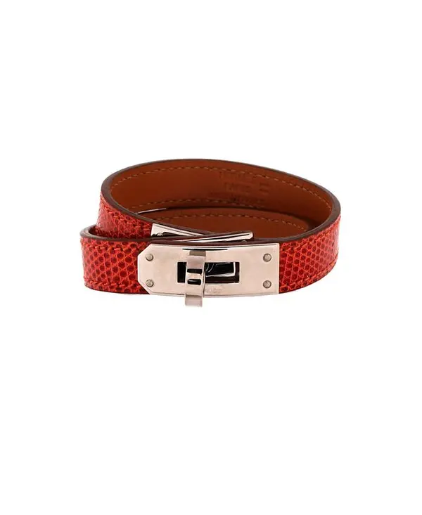 HERMES Kelly Double Tour Bracelet Lizard