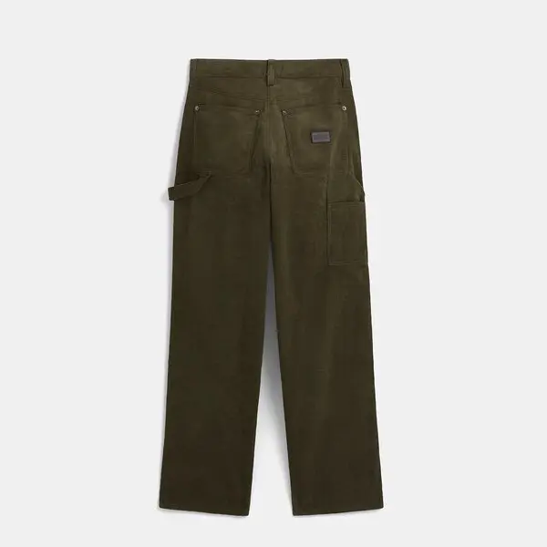 COACH Restored Corduroy Tapered Pants - Olive