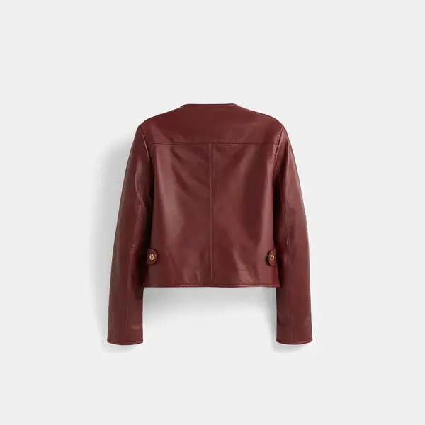 COACH Restored Cardigen Leather Jacket