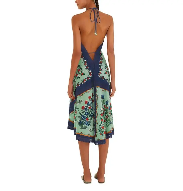 Farm Rio Fruit Beauty Swim Cover-up Dress - Green