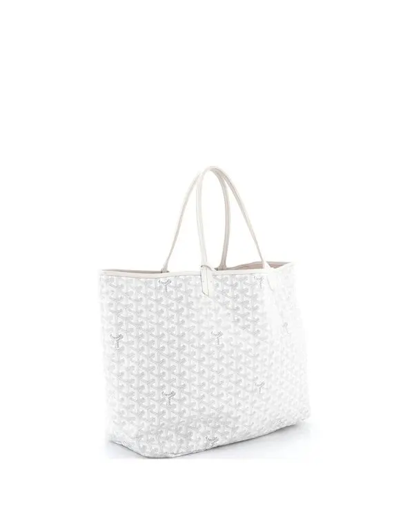 Goyard Gm Saint Louis Tote Coated Canvas - White