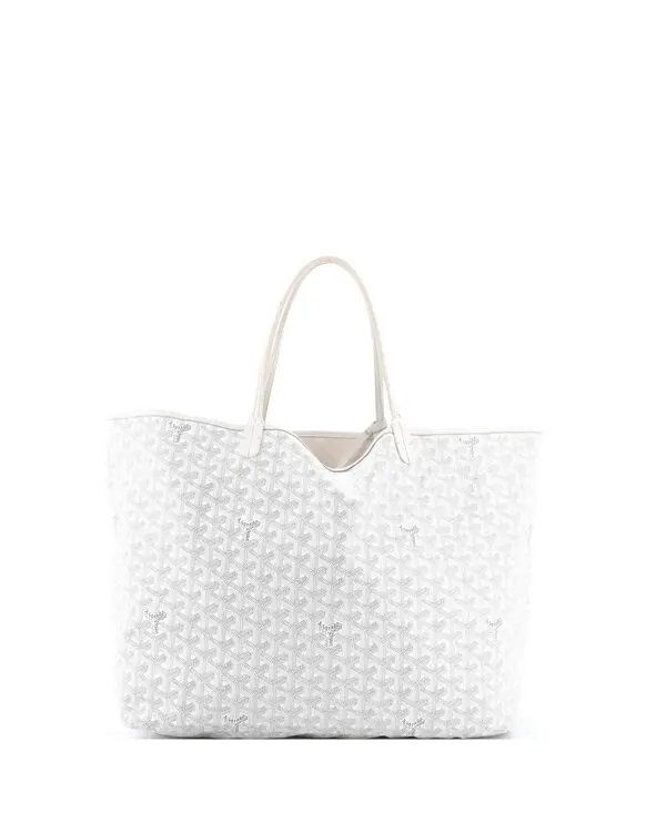 Goyard Gm Saint Louis Tote Coated Canvas - White