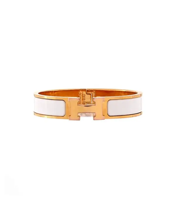 HERMES Narrow Clic H Bracelet
