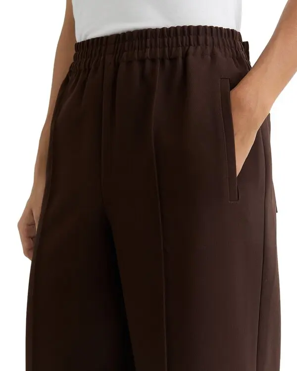 REISS Petites Robyn Wide Leg Pants - Chocolate