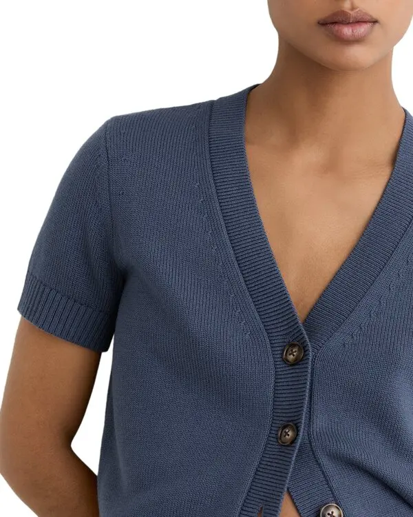 REISS Anya V Neck Cardigan