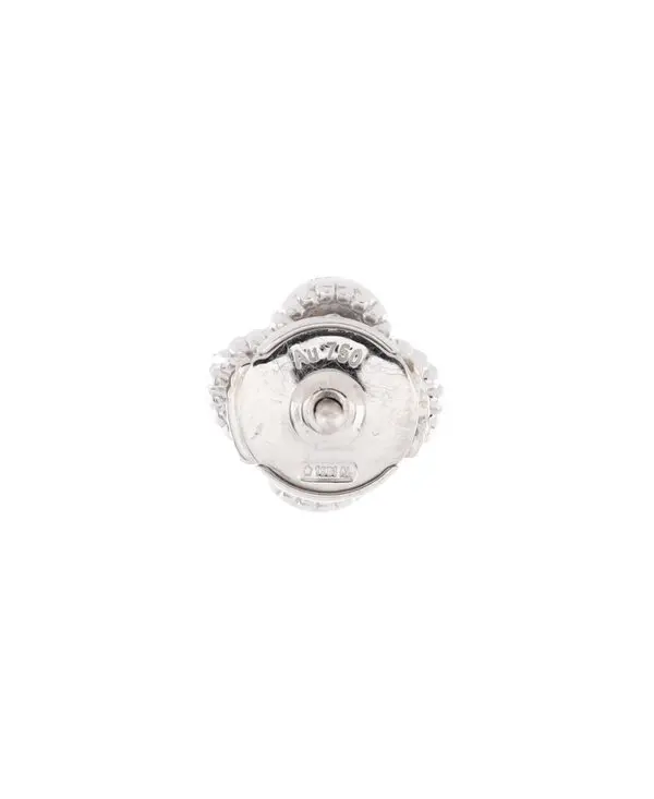VAN CLEEF & ARPELS Sweet Alhambra Stud Earrings 18k Gold And Diamonds