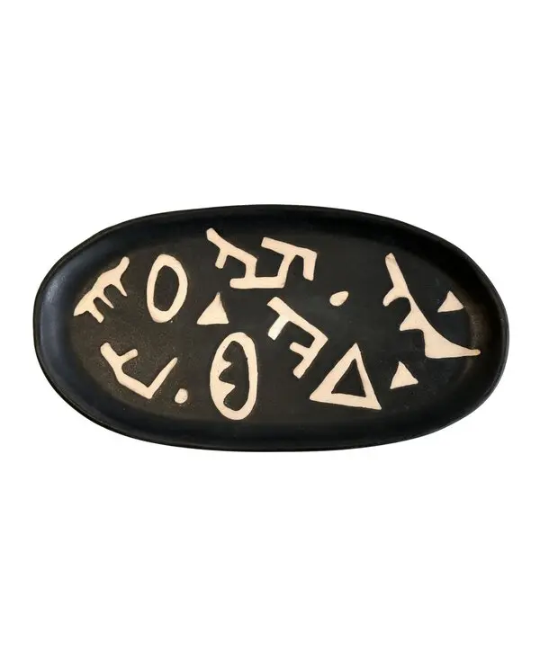 TOV FURNITURE Ceramic Runes Catchall Dish