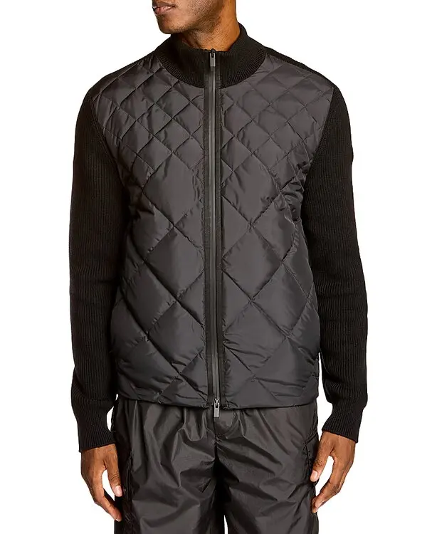 Moncler Quilted Front Cardigan